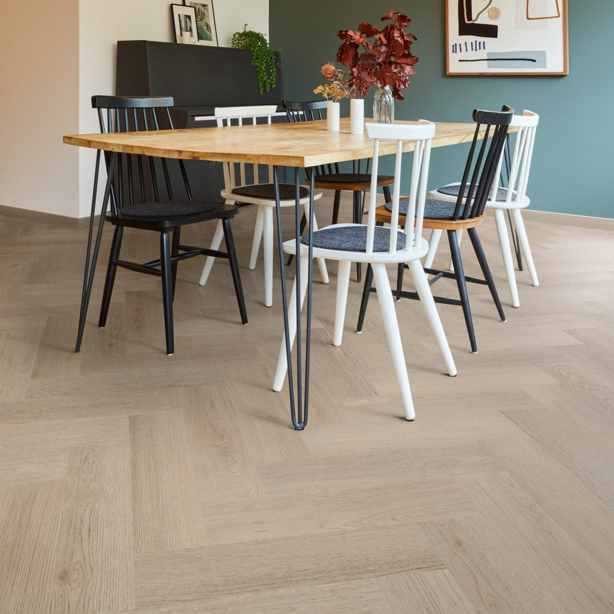 Klick Vinyl Fischgrat Eiche